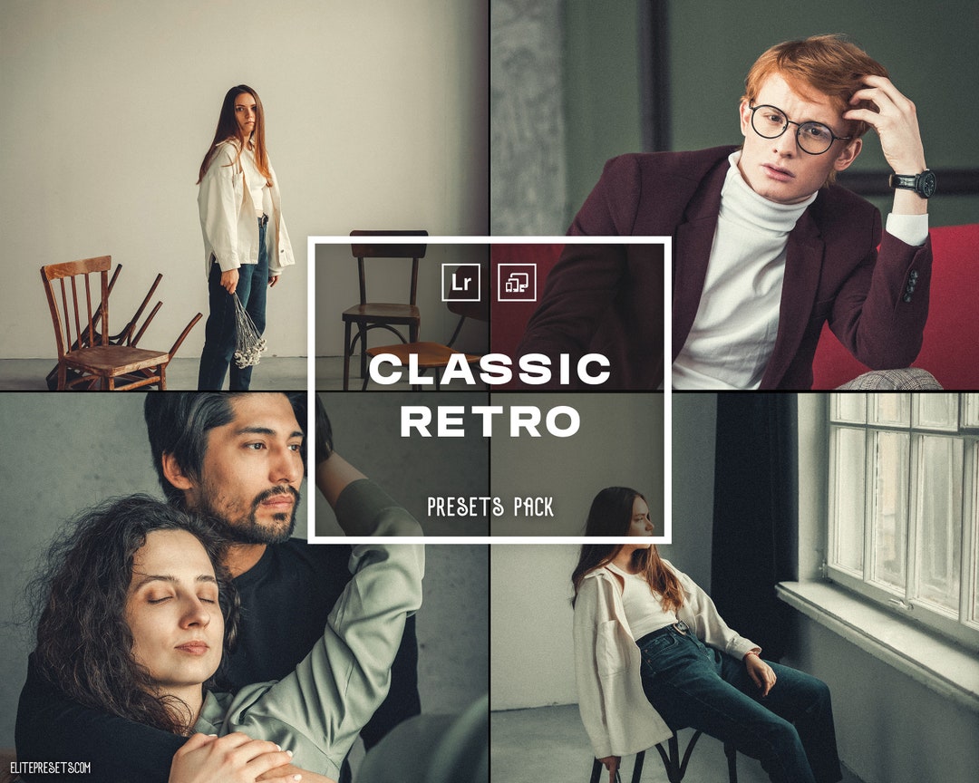13 Classic Retro Presets | Mobile and Desktop | Lightroom | 90s Preset ...