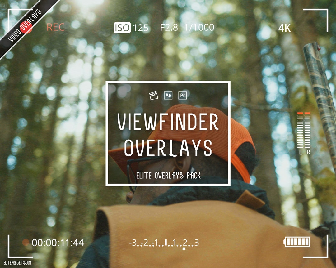 27 Viewfinders Video Overlays & Luts Color Grading | Movie Overlay| Camera Overlay Premiere Pro ...
