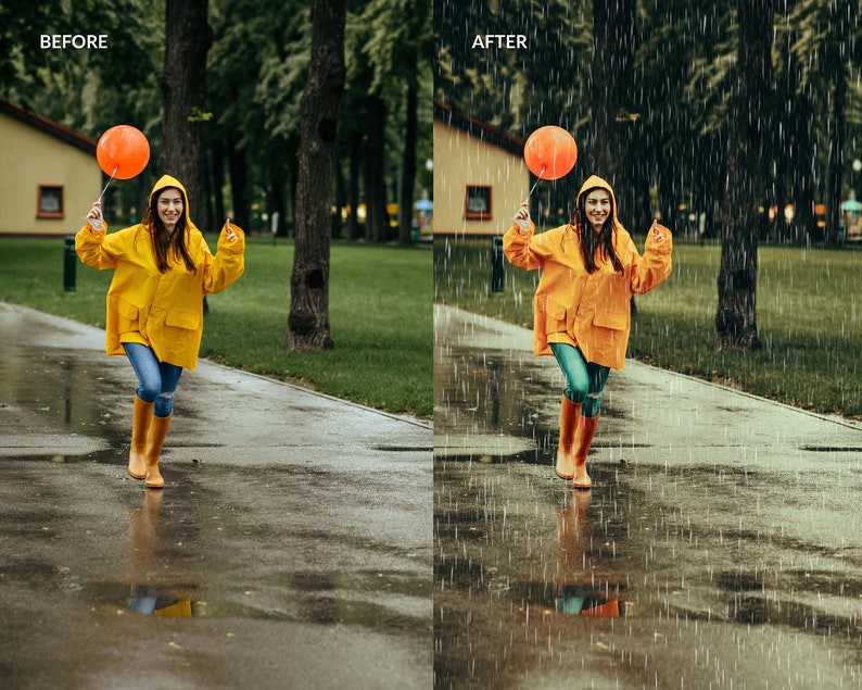 40 Rain Overlays Falling Rain Photoshop Overlays Winter - Etsy