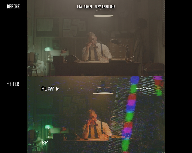 50 VHS Video Overlays & Luts Color Grading Photo and Video - Etsy