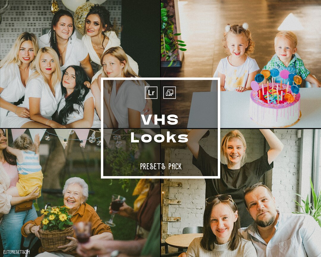 13 VHS Looks Presets | Presets for Vintage Film Aesthetic, Retro Film ...