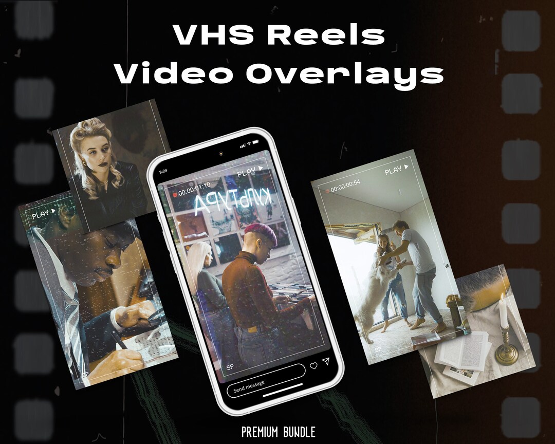 20 VHS Reel Video Overlays | Old CRT TV, Retro Tech Atmosphere, Video ...