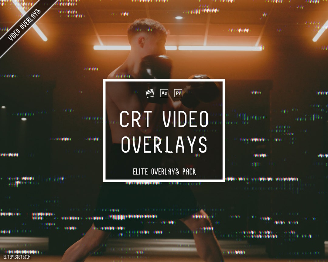 50 4K CRT Video Overlays | Old CRT TV, Retro Tech Atmosphere & Glitches ...