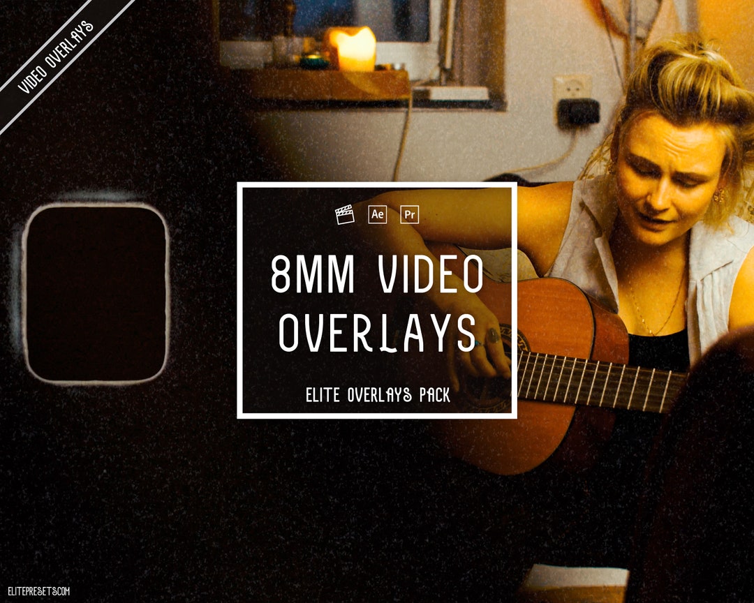 20 4K 8mm Grain Video Overlays | Old 8mm Retro Camera Grains, Frames ...