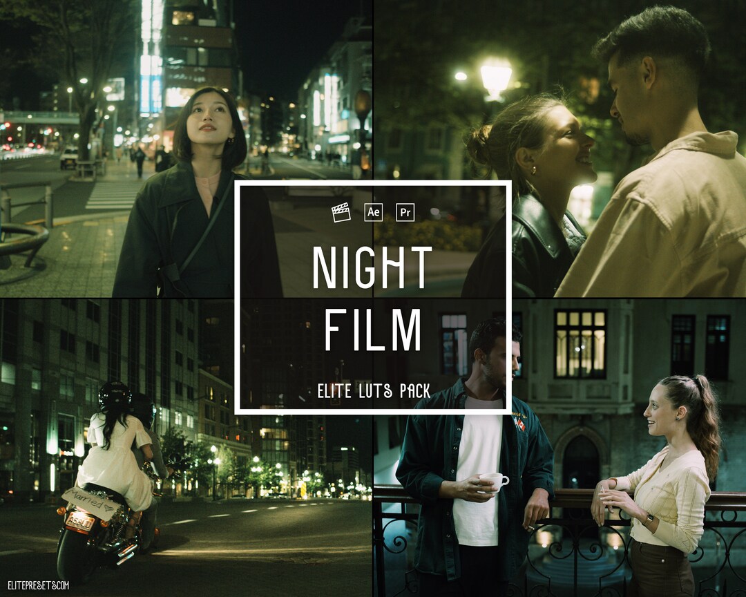 28 Night Film Luts | Aesthetic Luts, Minimal Dark Cinematic, Night ...