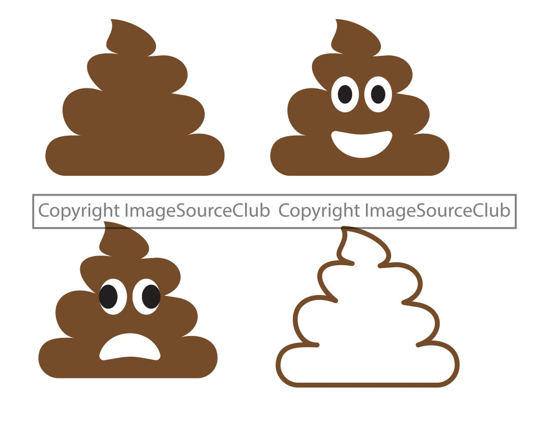 Poop PNG, SVG, JPG Files | Funny Shit Face, Stool Digital Files ...
