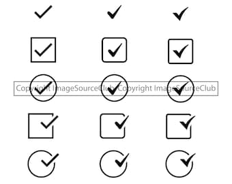 Check Mark SVG Svg Files for Cricut X-mark SVG X-mark Png - Etsy