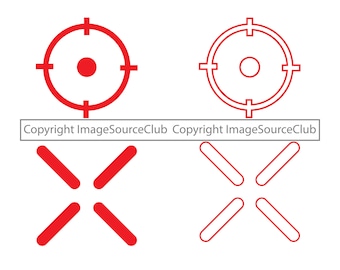 Hitmarker Crosshair Game Scope PNG SVG JPG Files - Etsy India