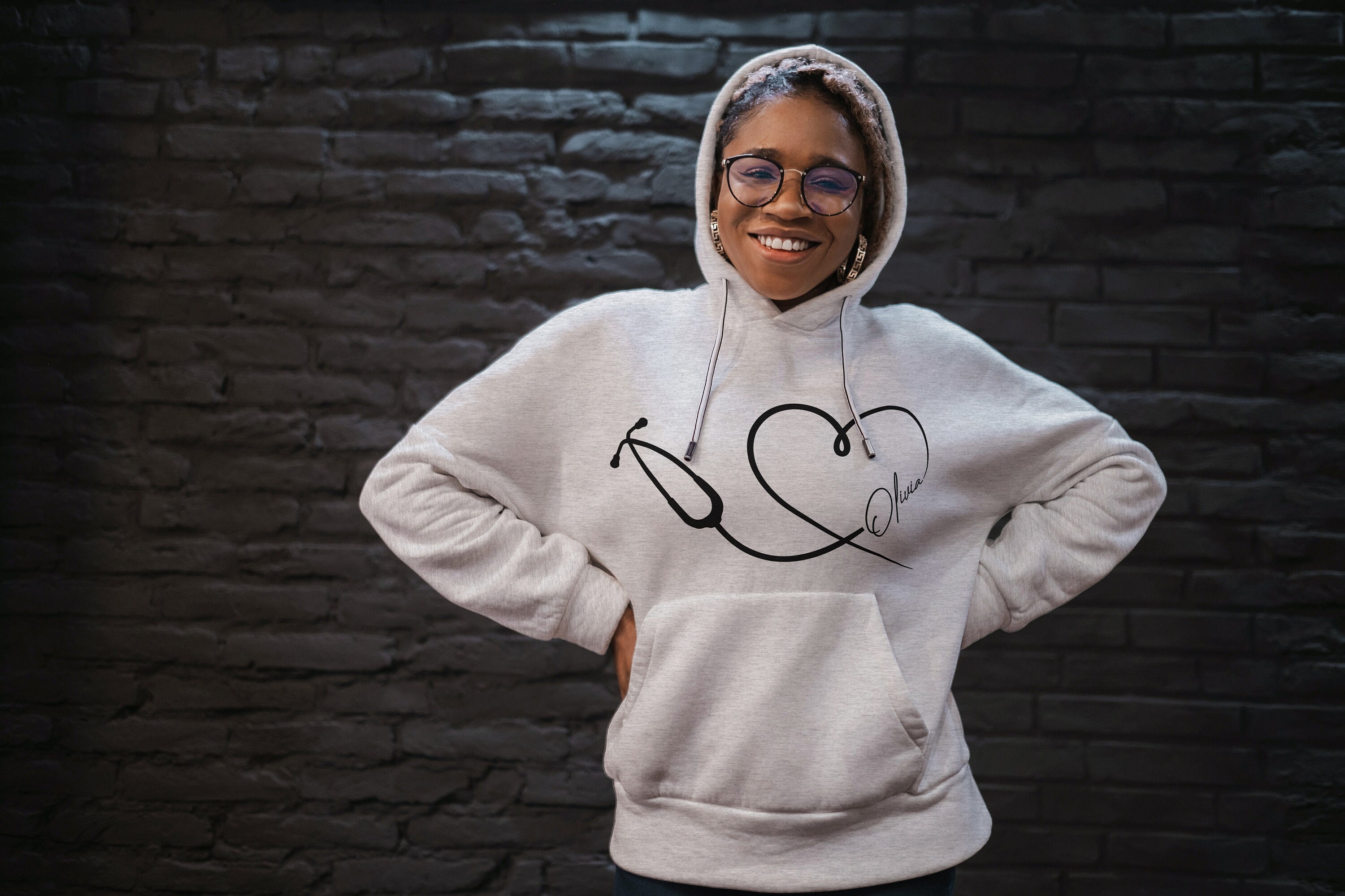 Monogram Heart Stethoscope SVG, PNG, Files for Doctors, Nurses ...