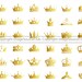 36 Gold Gradient Crown/tiara Designs - Digital PNG, SVG, JPG Files for ...