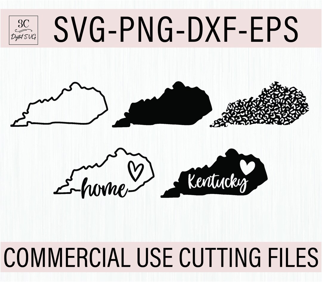 Kentucky SVG Bundle, Kentucky Outline Clipart, Kentucky Shirt Svg ...