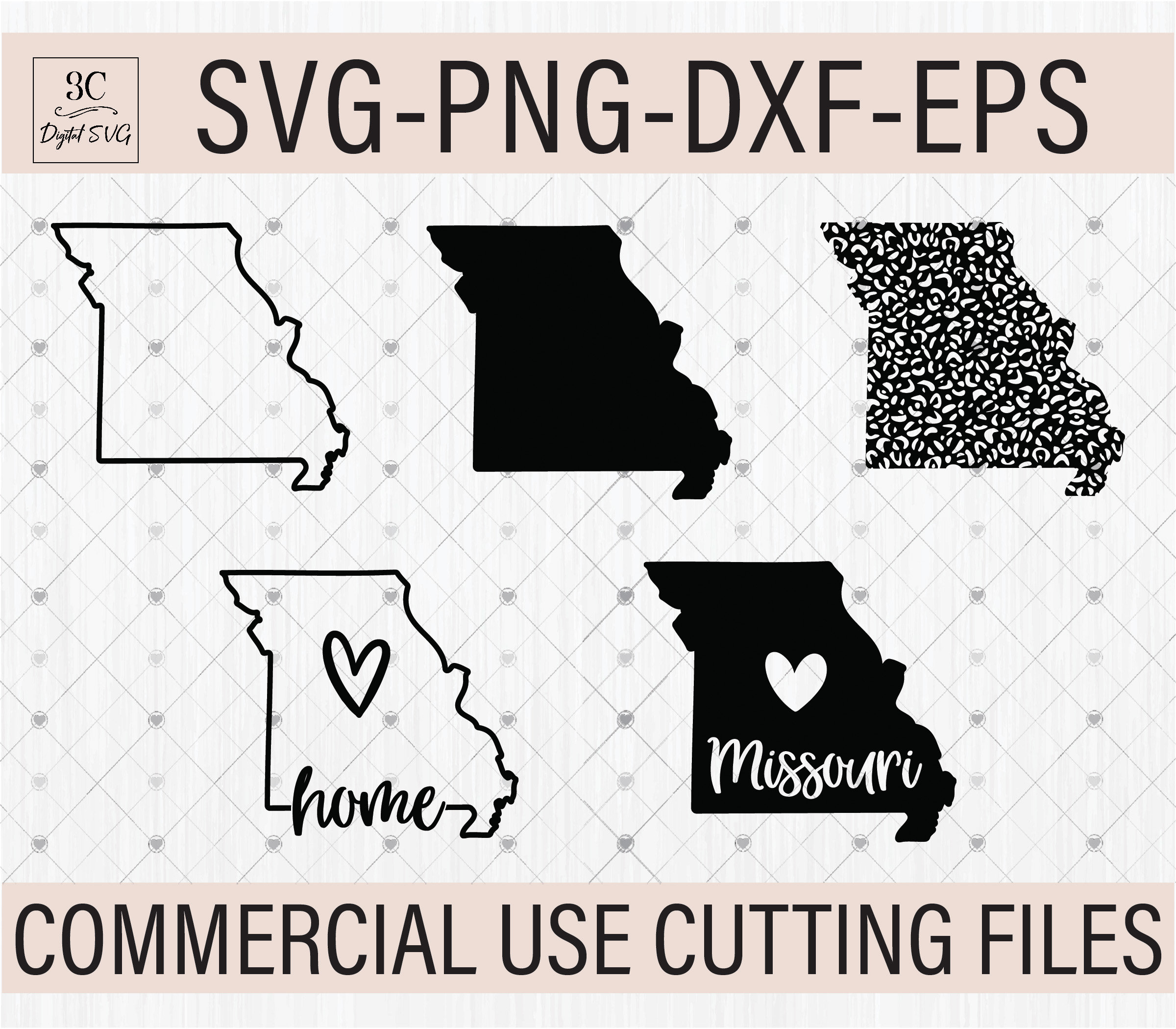 Missouri Outline Clipart Image