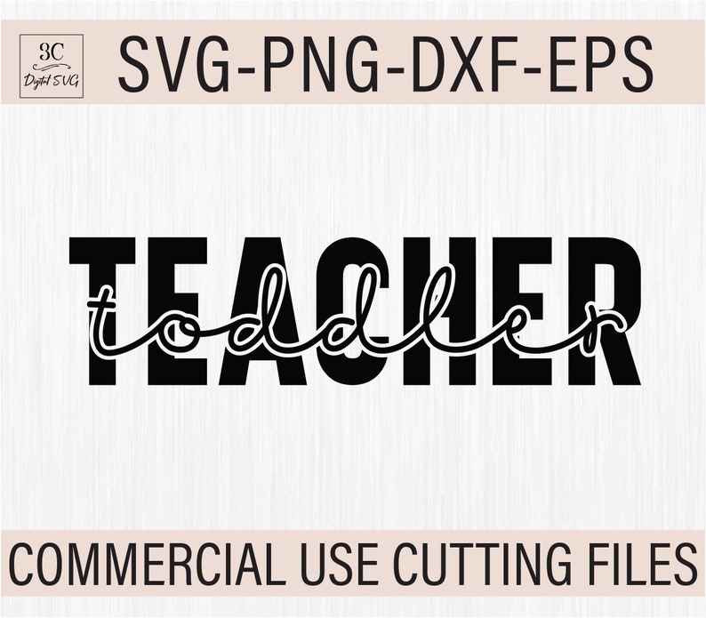 Preschool Teacher Svg Toddler Teacher Svg Back to School Cut - Etsy