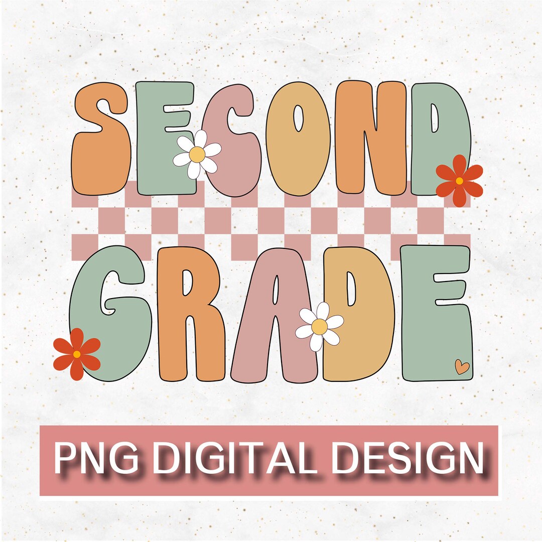 Second Grade Teacher PNG Teacher Sublimation File 2nd Grade - Etsy