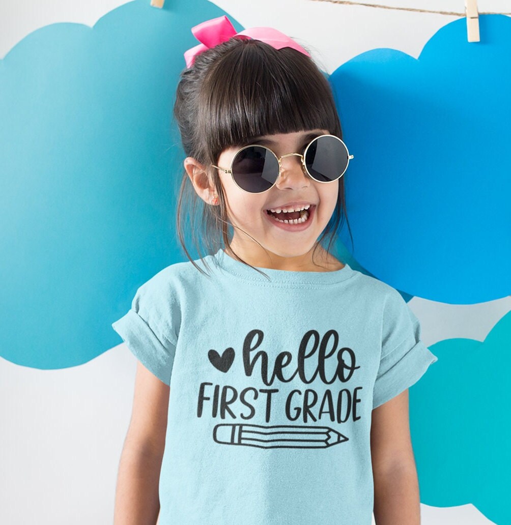 Hello First Grade Svg School Shirt Svg First Grade Svg Back - Etsy