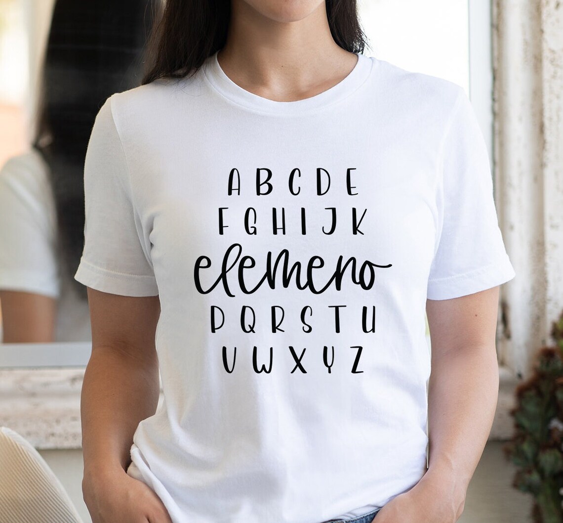 Elemeno SVG Alphabet Elemeno SVG Teacher Svg Back to School | Etsy