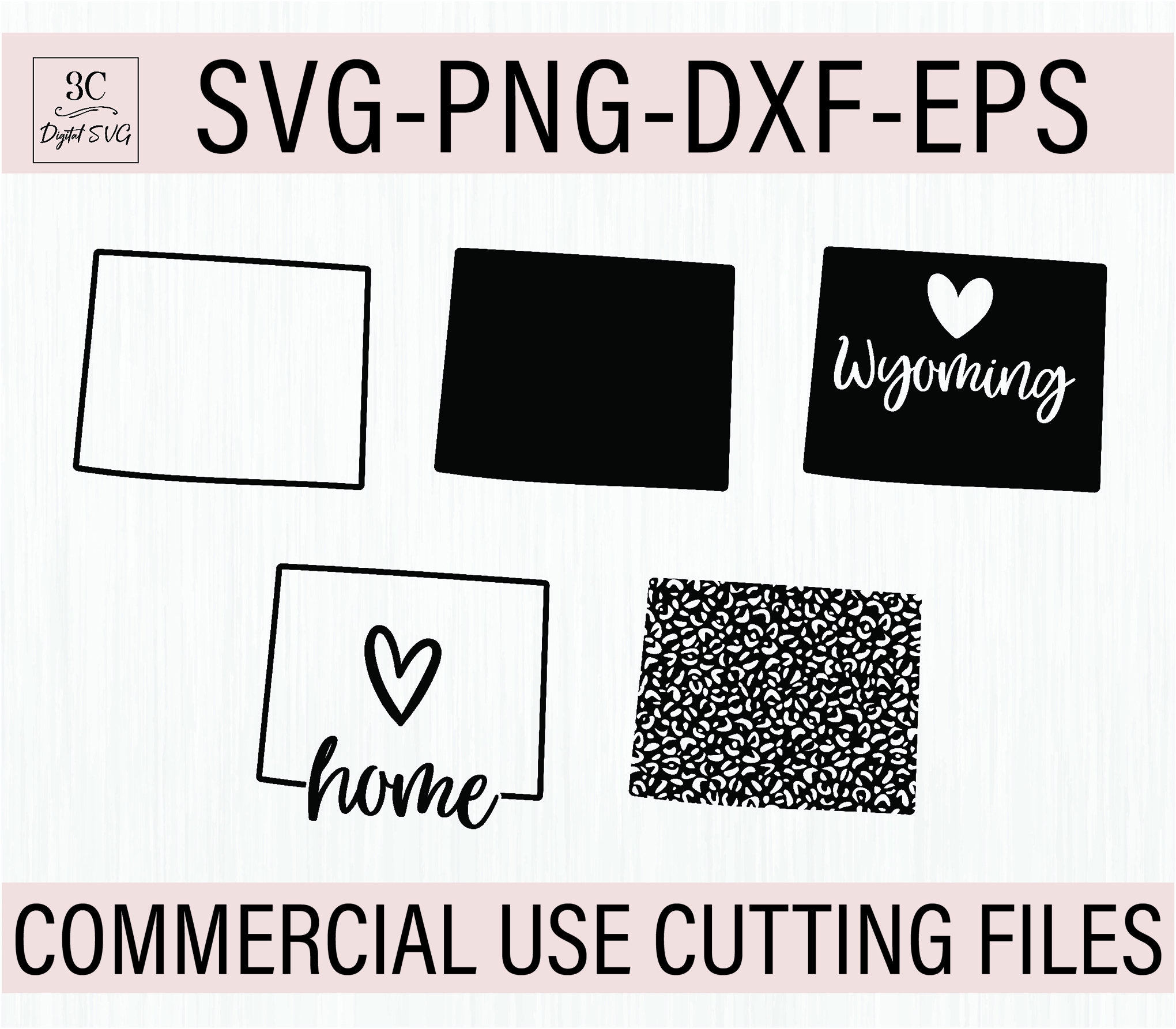 Wyoming SVG Bundle Wyoming Outline Clipart Wyoming Shirt - Etsy
