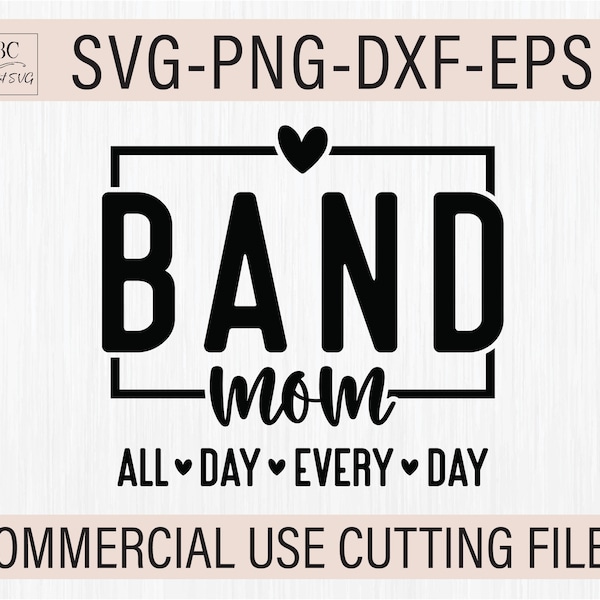Band Mom Svg - Etsy