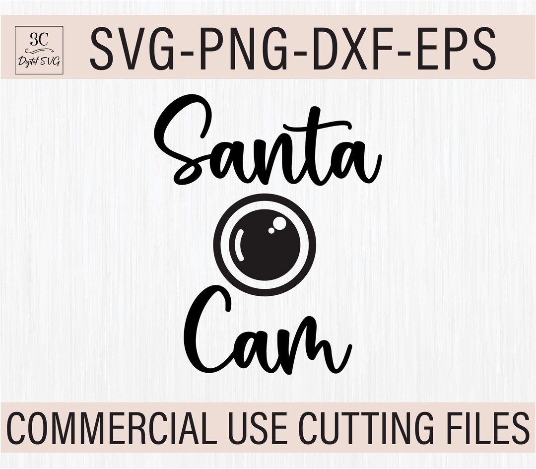 Santa Cam Svg, Santa Svg, Christmas Svg File, Santa Png, Christmas Cut ...
