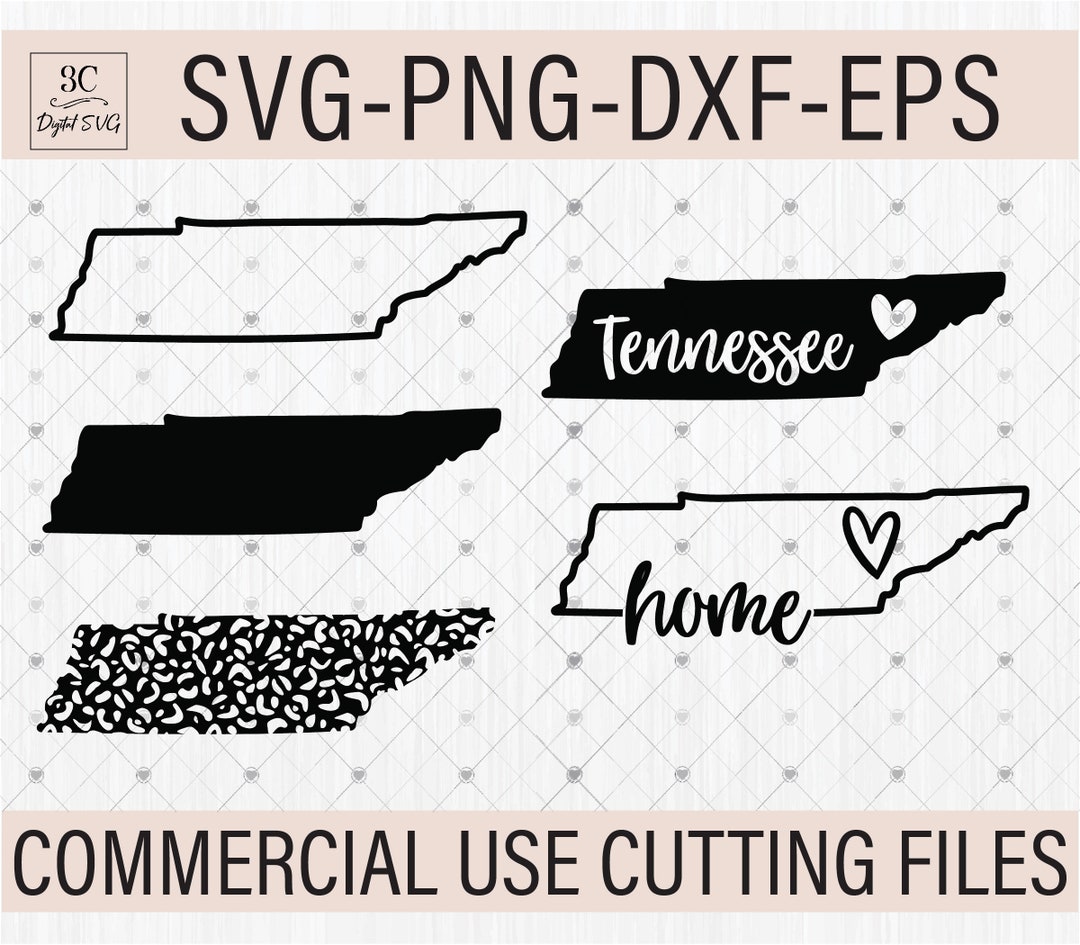 Tennessee SVG Bundle, Tennessee Outline Clipart, Tennessee Shirt Svg ...