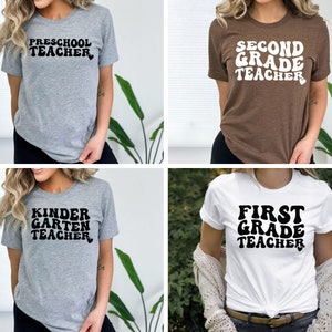 Teacher SVG Bundle, Grade Level Svg Bundle, Wavy Text Bundle, Teacher ...