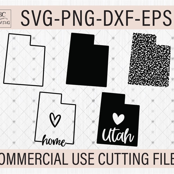 Utah State Clipart - Etsy