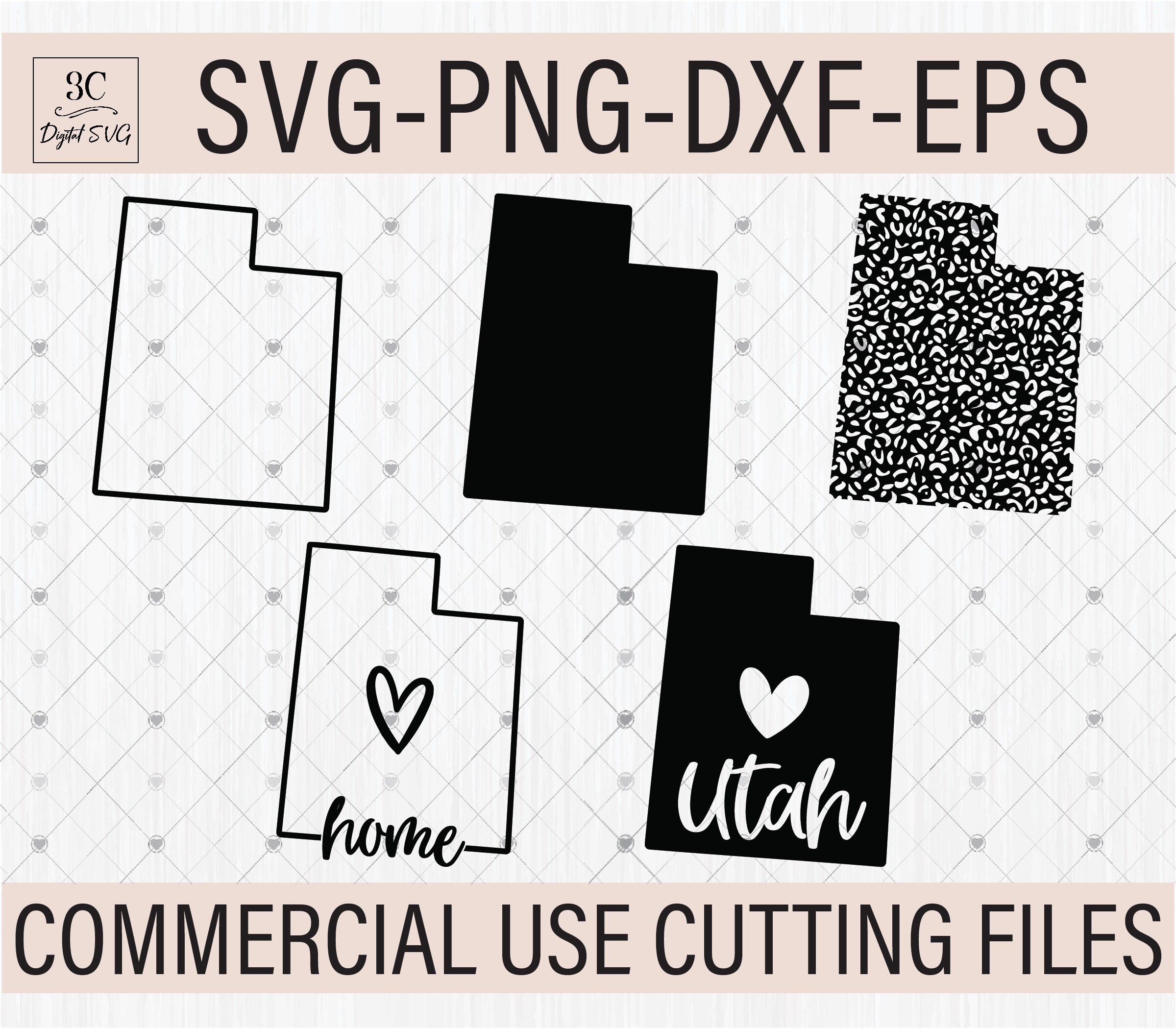 Utah SVG Bundle Utah Outline Clipart Utah Shirt Svg Utah - Etsy