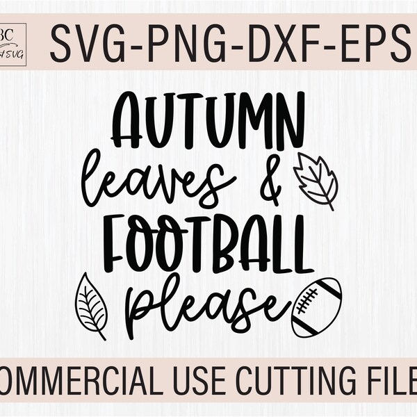 Autumn Leaves and Football Please - Etsy