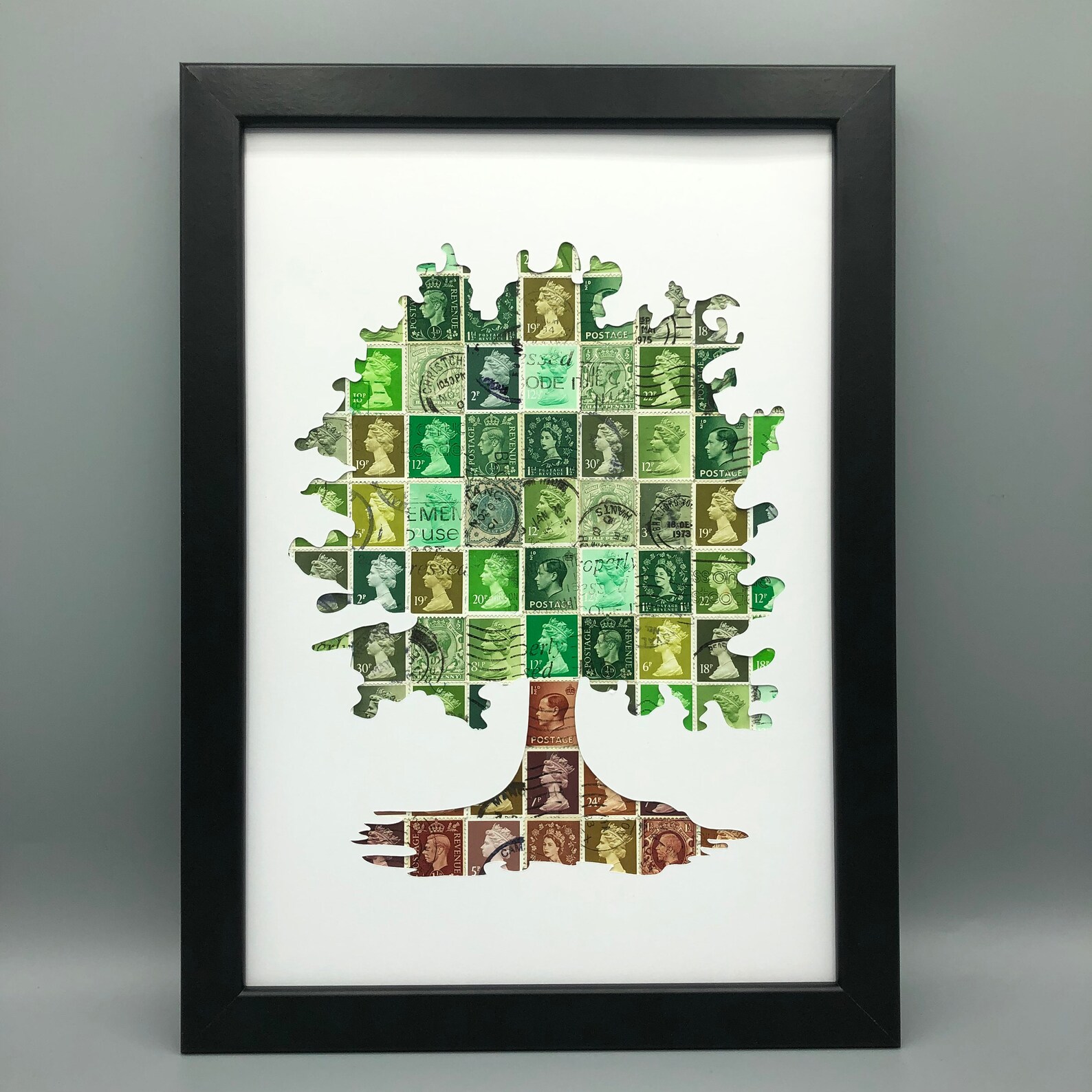 Royal Oak Vintage Postage Stamp Art A Single Oak Tree - Etsy