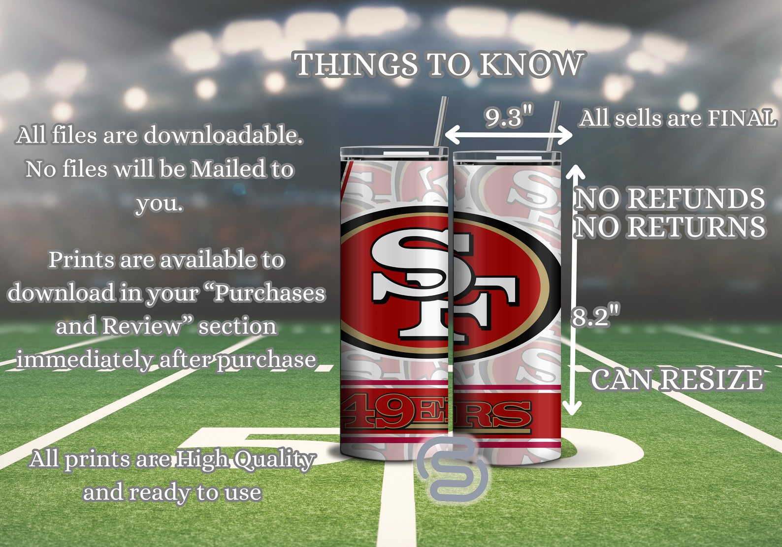 49ERS STICKER STYLE - Etsy