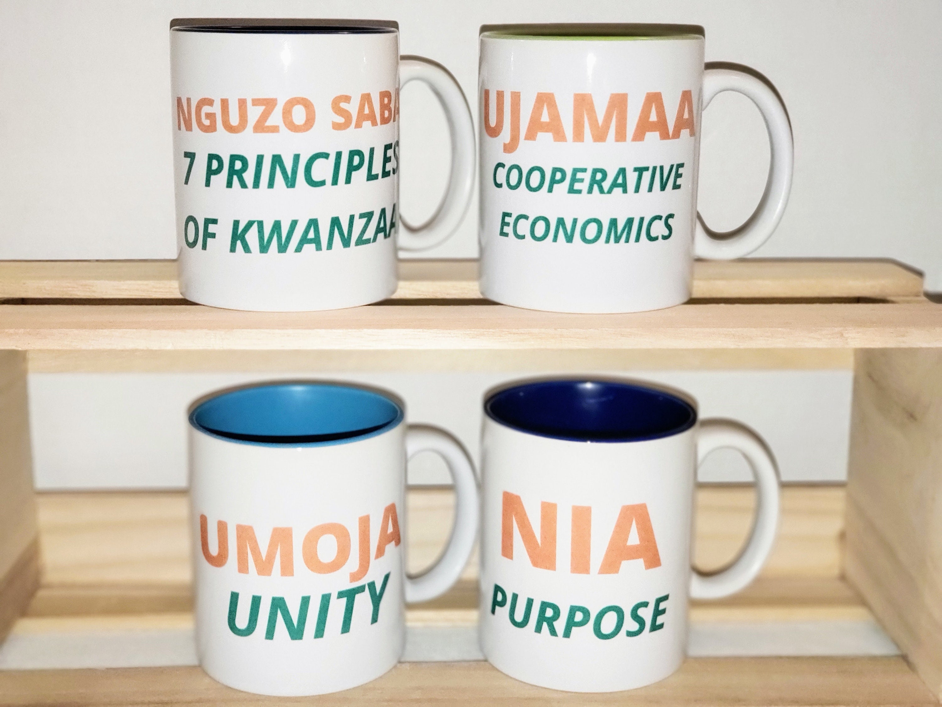 Nguzo Saba Principles of Kwanzaa Mug Set - Etsy