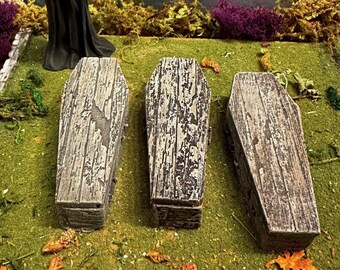 Distressed Miniature Coffins 3 Pieces - Etsy