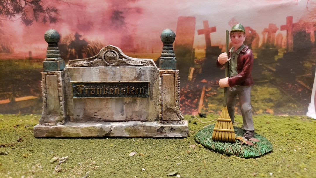 Distressed Miniature Frankenstein Tombstone - Etsy