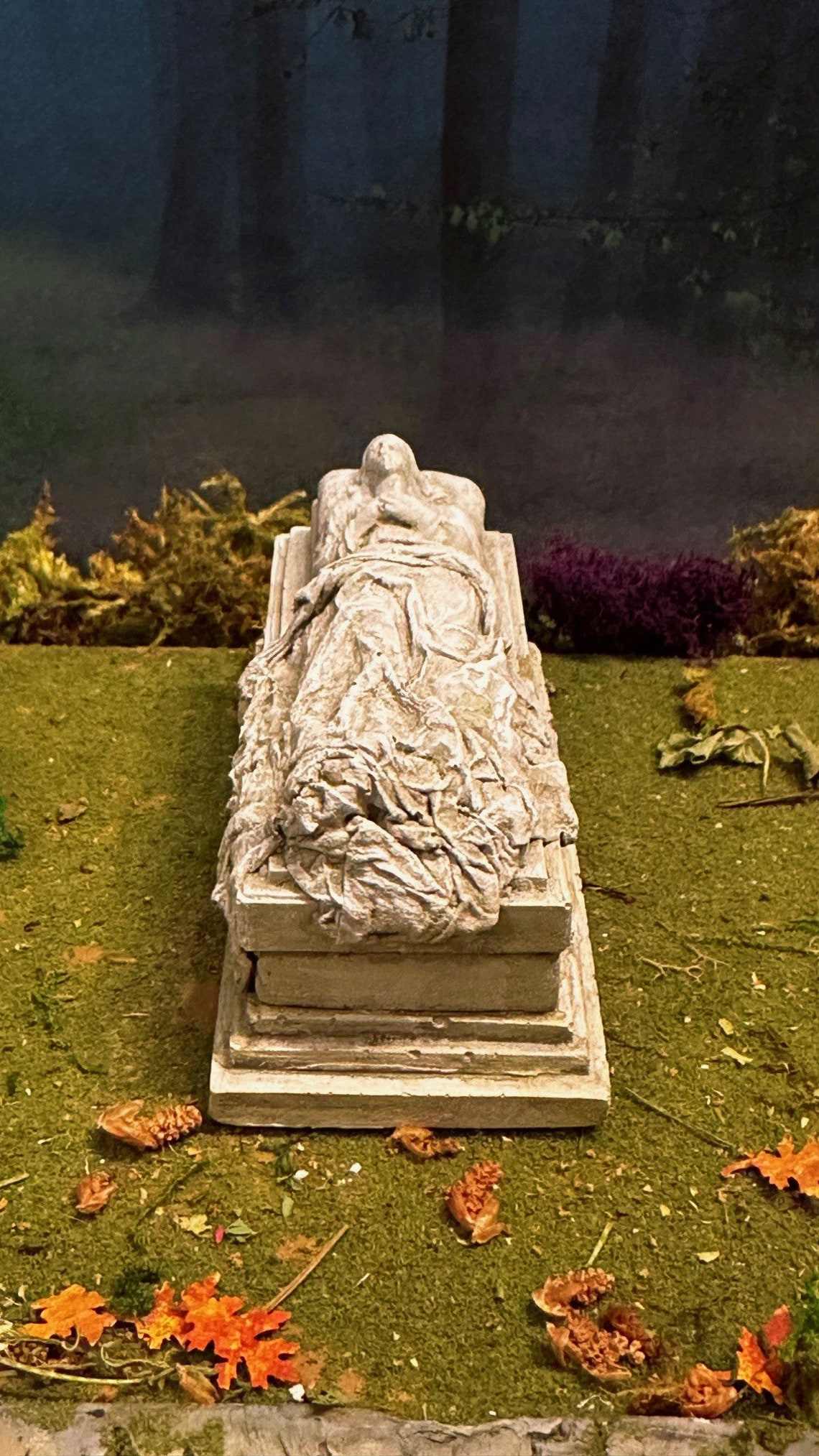 Miniature Distressed Tombstone Lying Girl Crypt - Etsy