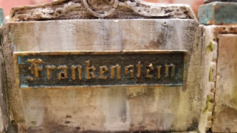 Distressed Miniature Frankenstein Tombstone - Etsy