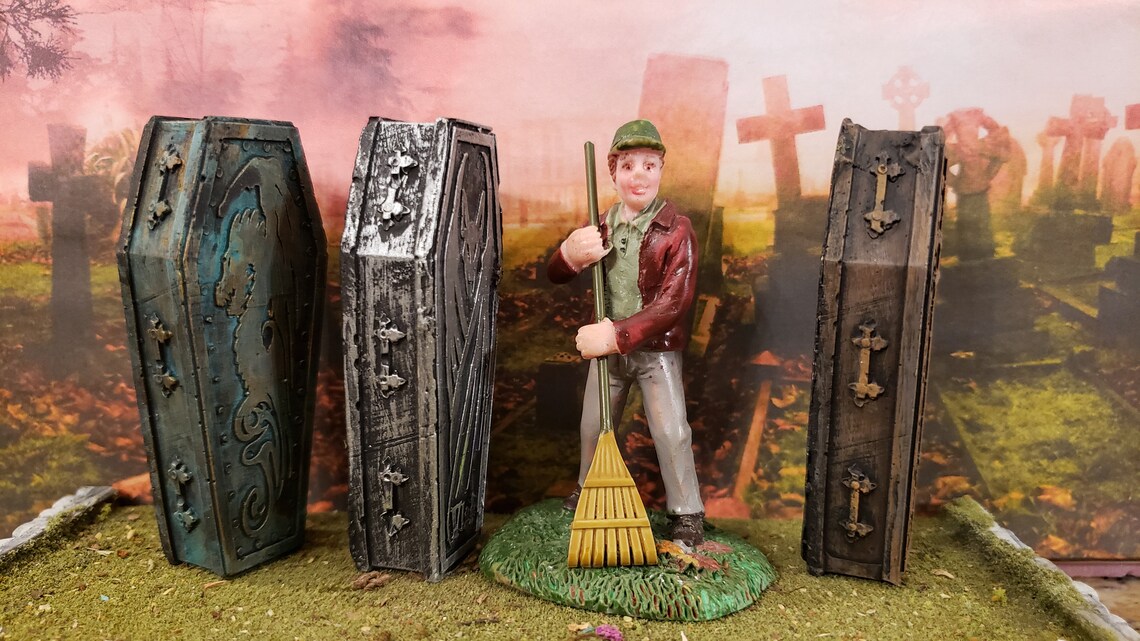 Distressed Miniature Coffins 3 Pieces - Etsy