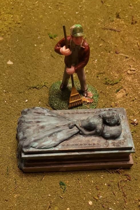 Miniature Distressed Tombstone Cemetery Crypt Girl - Etsy