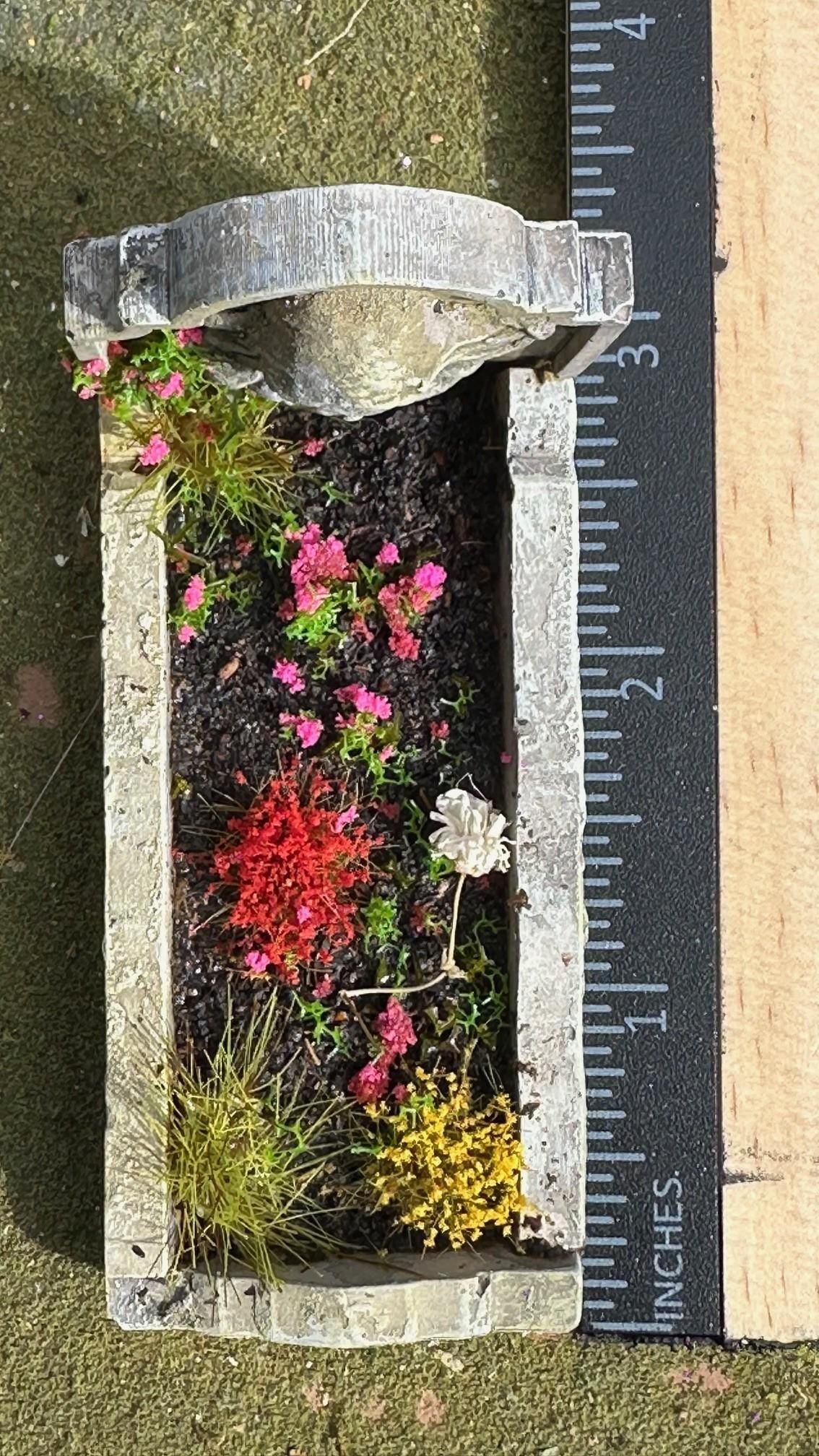 Distressed Miniature Flower Tombstone - Etsy