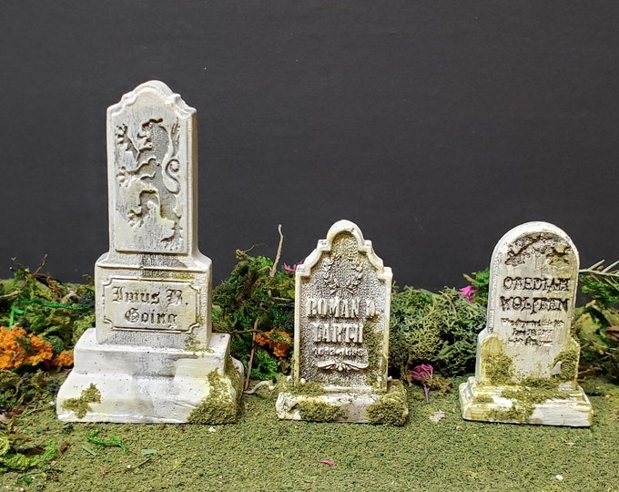 Miniature Tombstones - Your Choice - Miniature Cemetery - Miniature ...