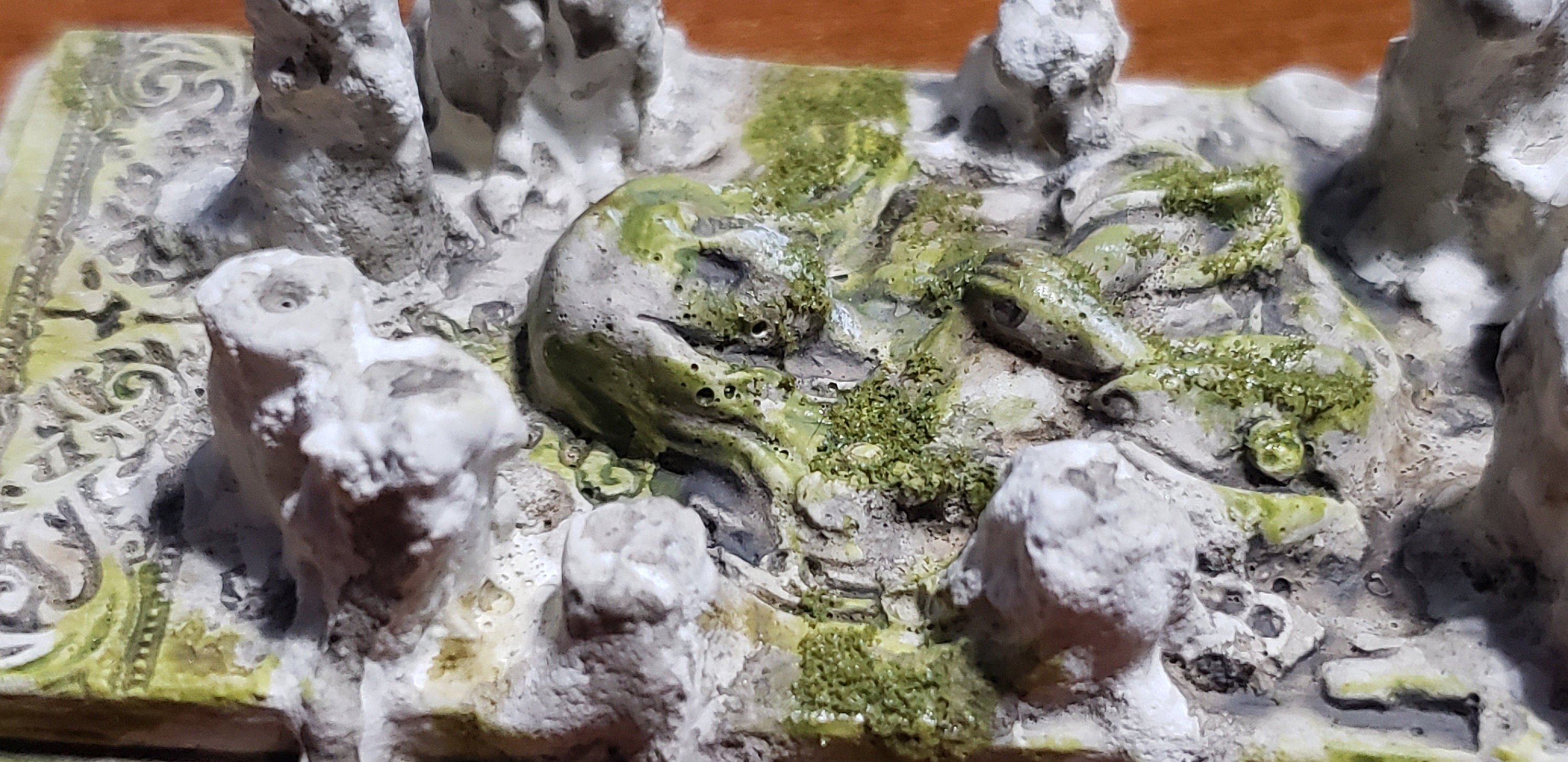 Miniature Distressed Tombstone Cemetery Candle Girl - Etsy