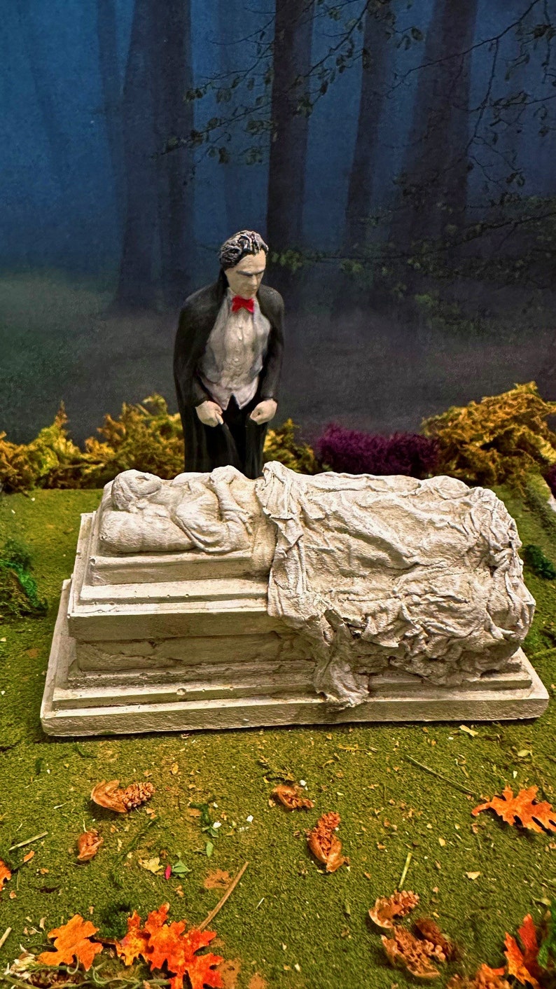 Miniature Distressed Tombstone Lying Girl Crypt - Etsy