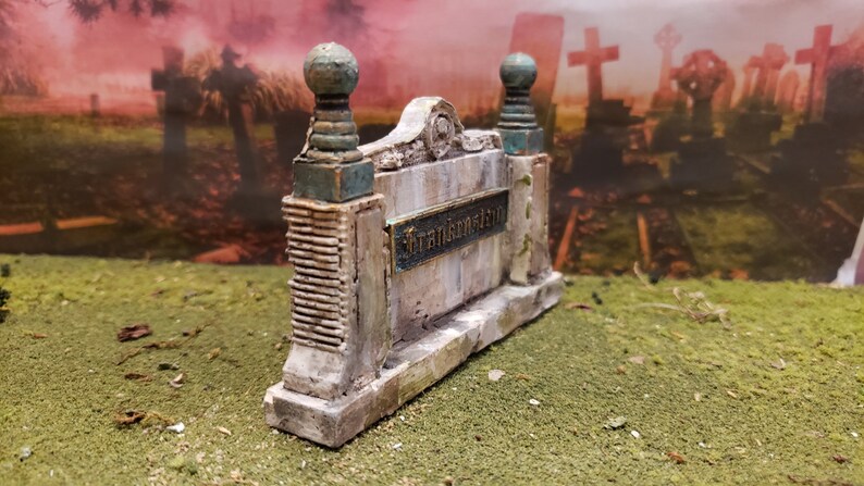 Distressed Miniature Frankenstein Tombstone - Etsy