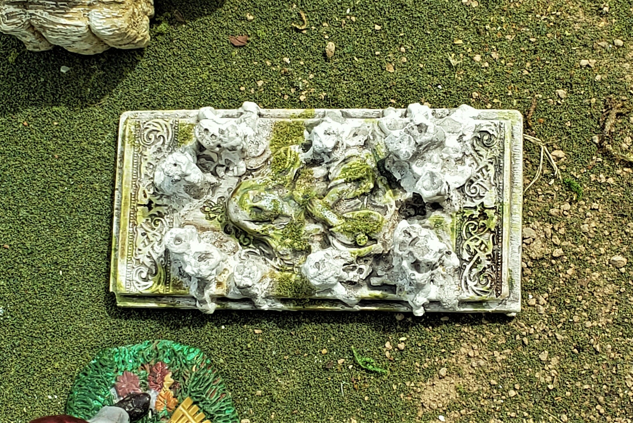 Miniature Distressed Tombstone Cemetery Candle Girl - Etsy