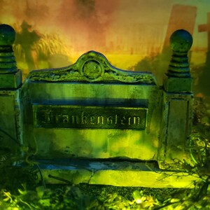 Distressed Miniature Frankenstein Tombstone - Etsy