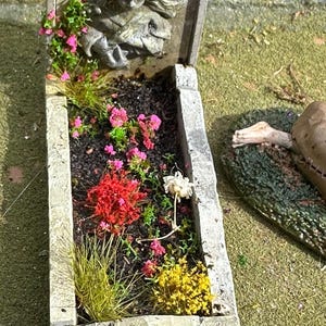 Distressed Miniature Flower Tombstone - Etsy