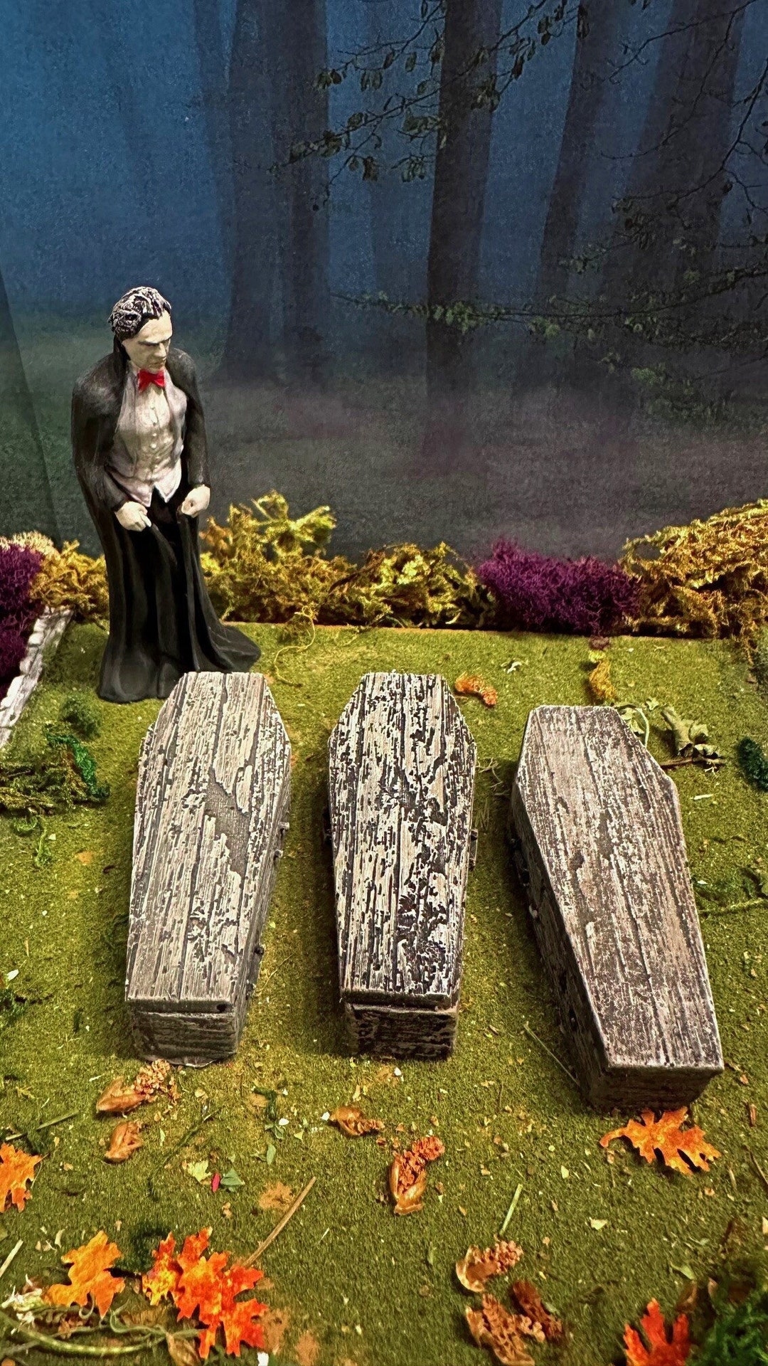 Miniature Distressed Tombstones Coffins 3 Pieces - Etsy