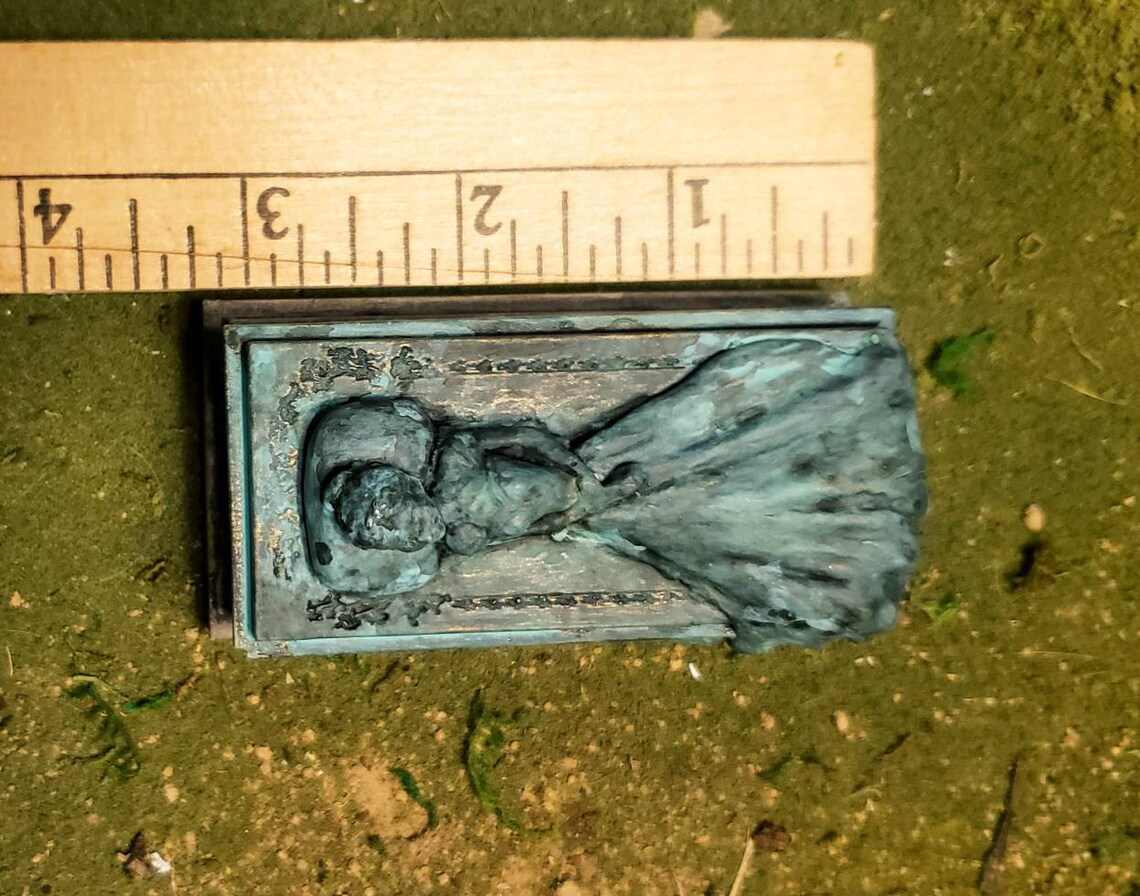 Miniature Distressed Tombstone Cemetery Crypt Girl - Etsy
