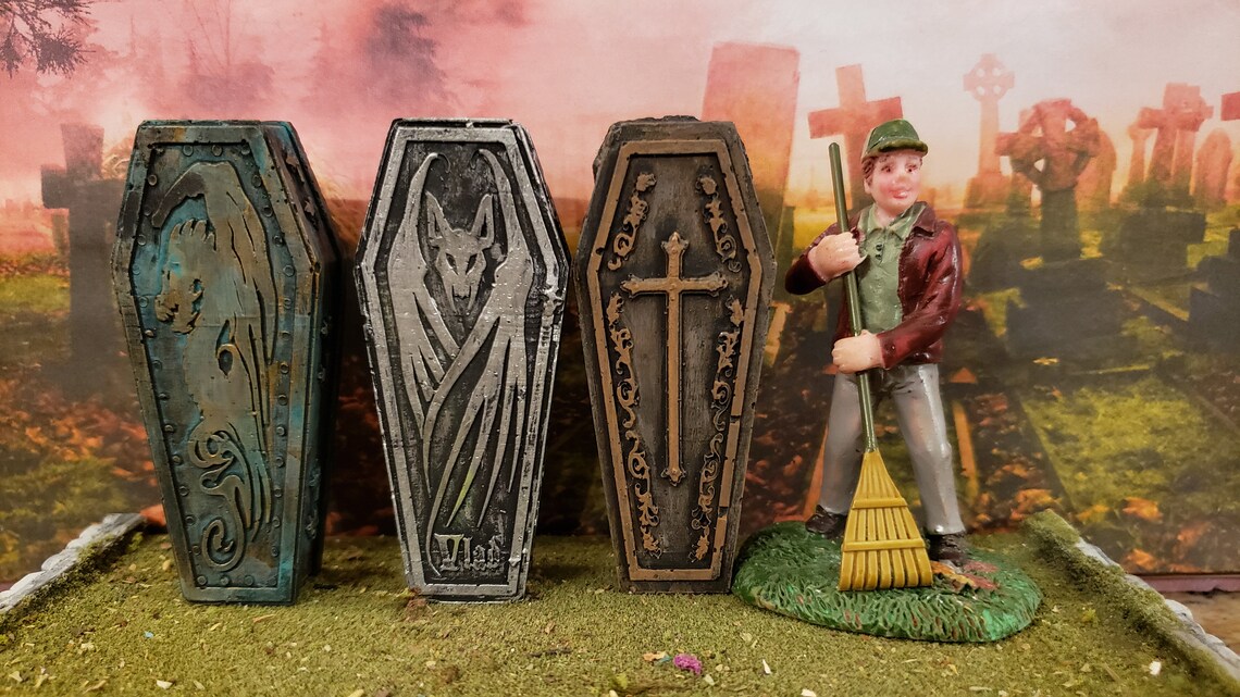 Distressed Miniature Coffins 3 Pieces - Etsy