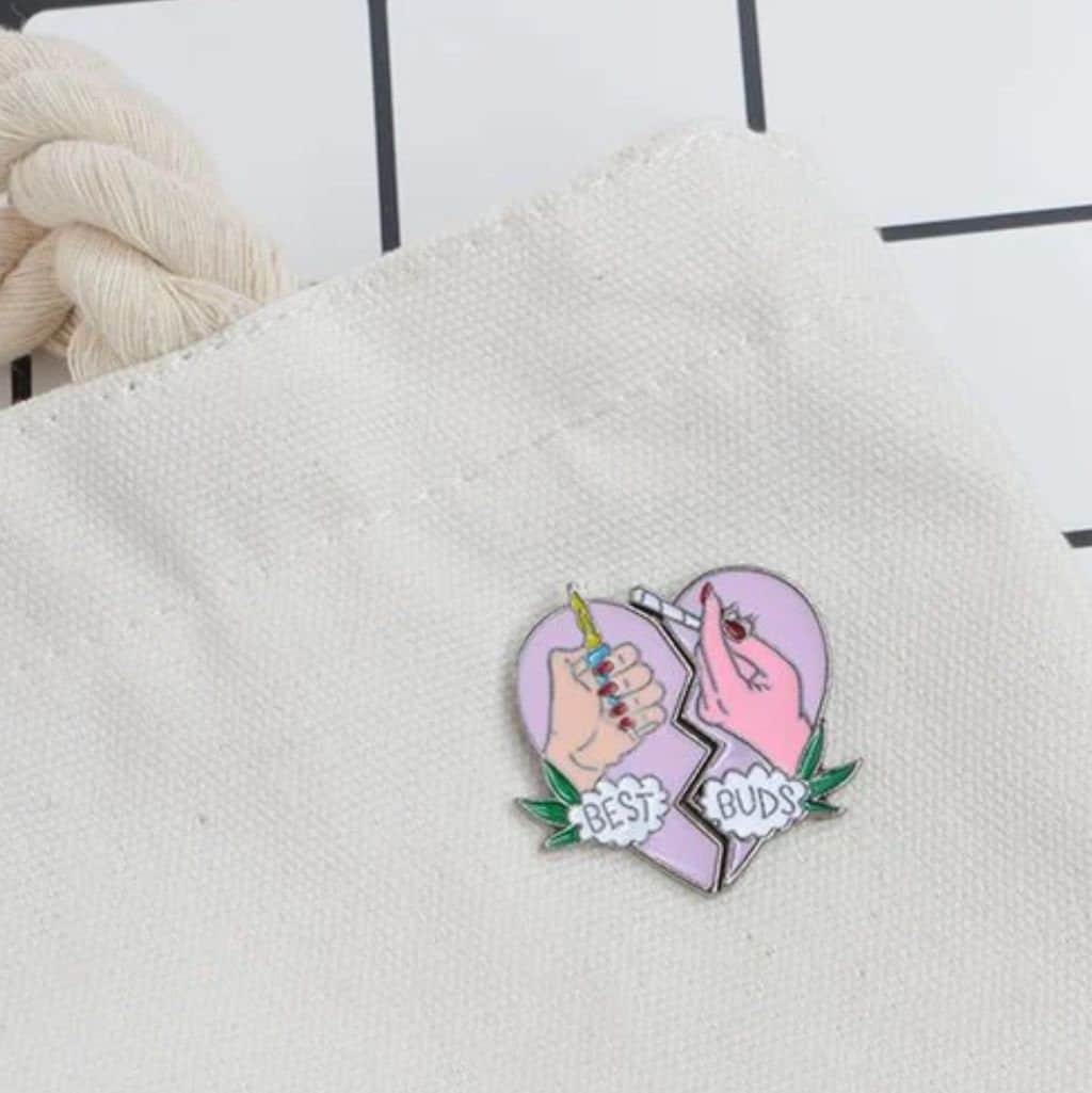 Best Buds Enamel Pin Pins Set Label Pin Hard Cute Kawaii Funny - Etsy