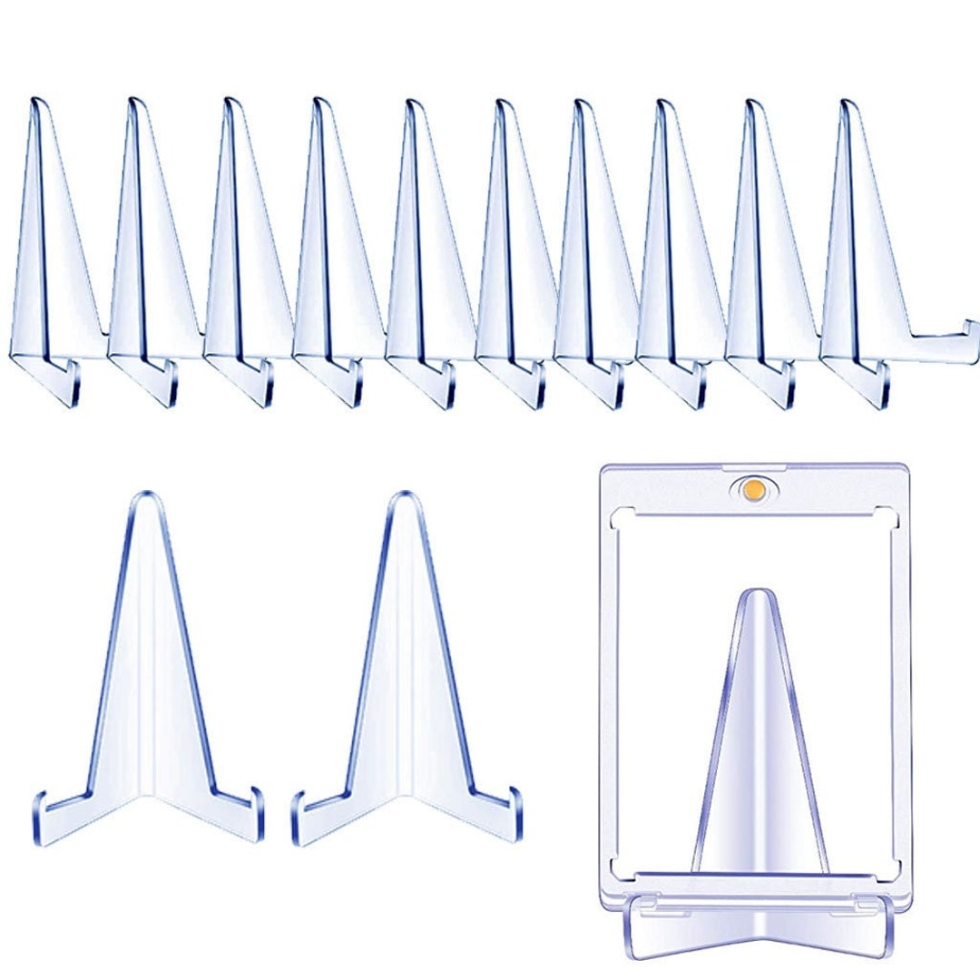 Acrylic Card Stands Crystal Clear Transparent Mini Easel Ideal for Home ...